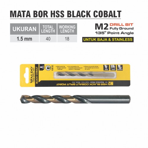 AL-MATA BOR BLACK COBALT 1,5 MM | Products - Aldo - Tools & Hardware
