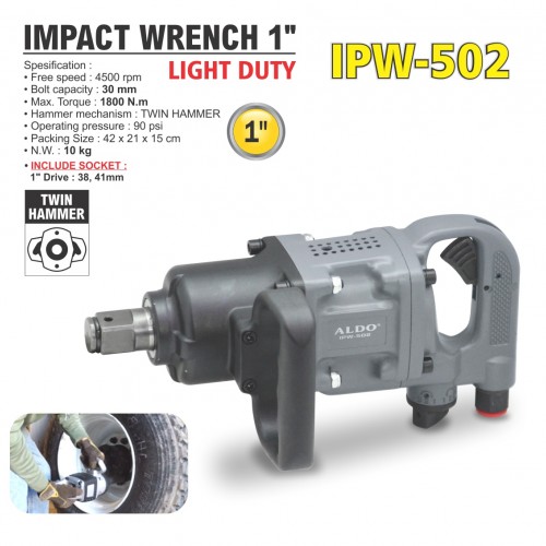 AL - IMPACT WRENCH 1” TYPE : IPW-502 | Products - Aldo - Tools & Hardware