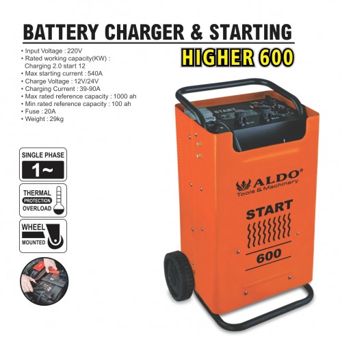 AL-CHARGE ACCU + STARTING HIGHER 600 | Products - Aldo - Tools & Hardware